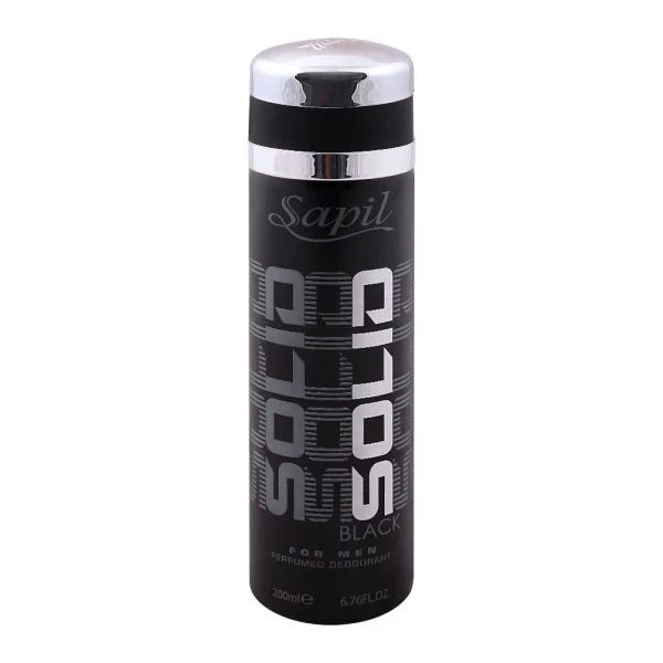 SAPIL BODY SPRAY SOLID BLACK 200ML – dmarina.pk